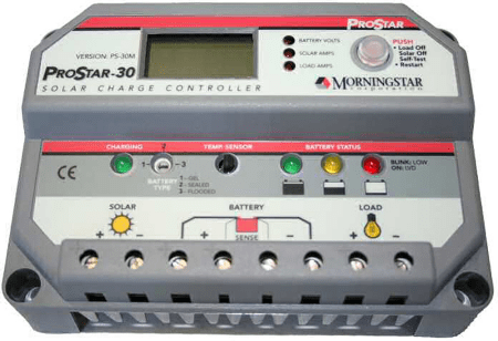 Morningstar ProStar PS-30M 30A, Charge Controller with Display (12/24V ...